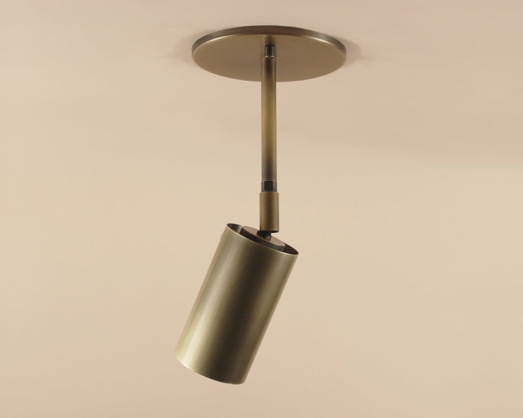 Brass Cylinder Drop Spotlight - Top Mount – Long Made Co.