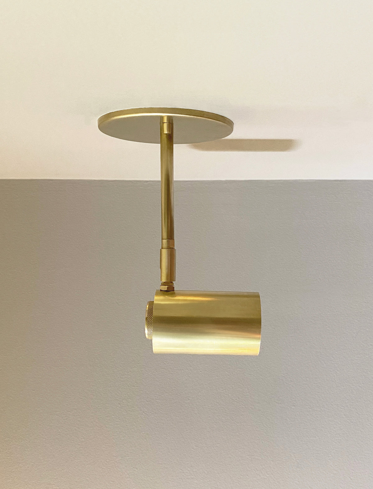 Brass Cylinder Drop Spotlight - Side Mount – Long Made Co.
